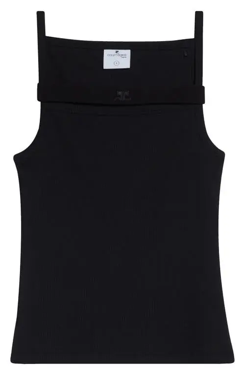 COURREGES 90s Rib Strap Tank