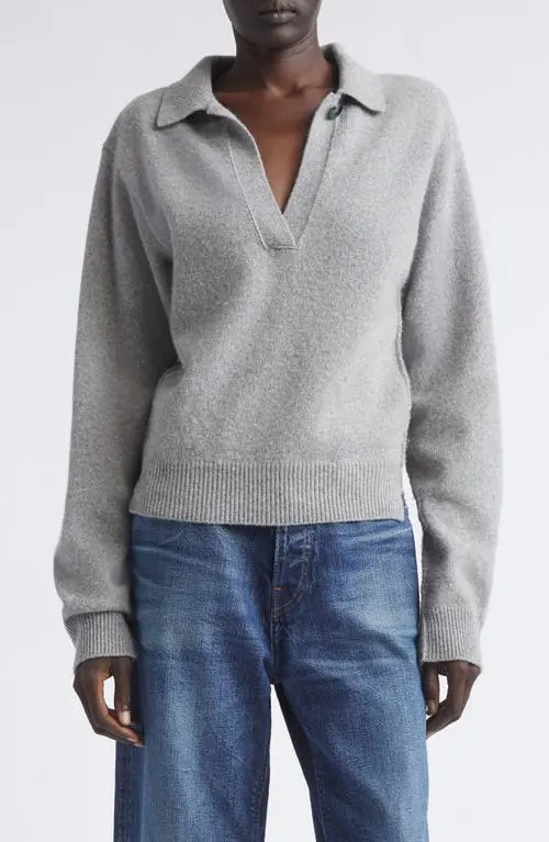 HAIKURE Ash Johnny Collar Wool & Cashmere Sweater