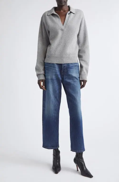 HAIKURE Ash Johnny Collar Wool & Cashmere Sweater