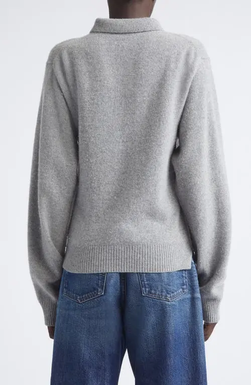 HAIKURE Ash Johnny Collar Wool & Cashmere Sweater
