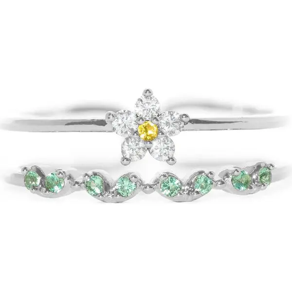 GIRLS CREW Fresh Picked Adjustable Ring - Silver