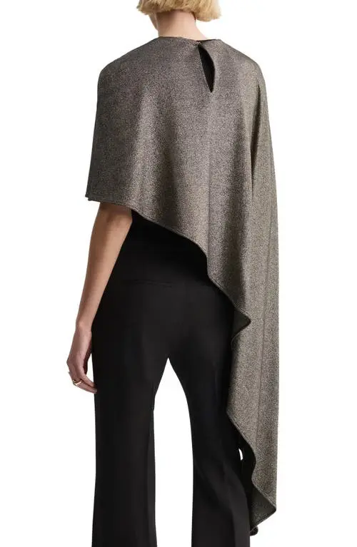 Mango Asymmetric Lurex Cape