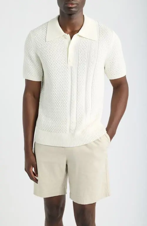 CHE Santino Textured Cotton Polo Sweater