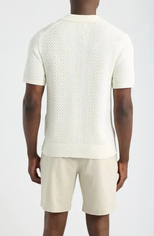 CHE Santino Textured Cotton Polo Sweater