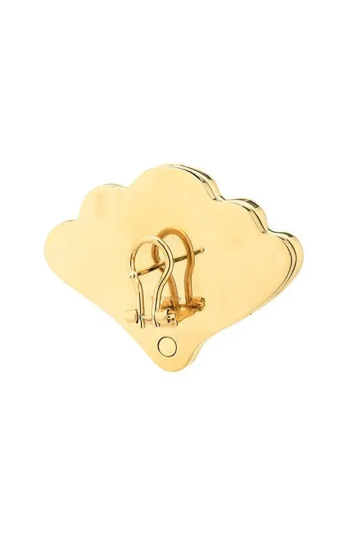 Chloé Polished Goldtone Mirror Earrings - Gold/silver