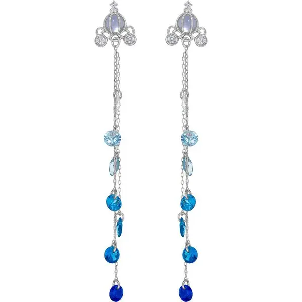 GIRLS CREW Disney Cinderella Drop Earrings - Silver