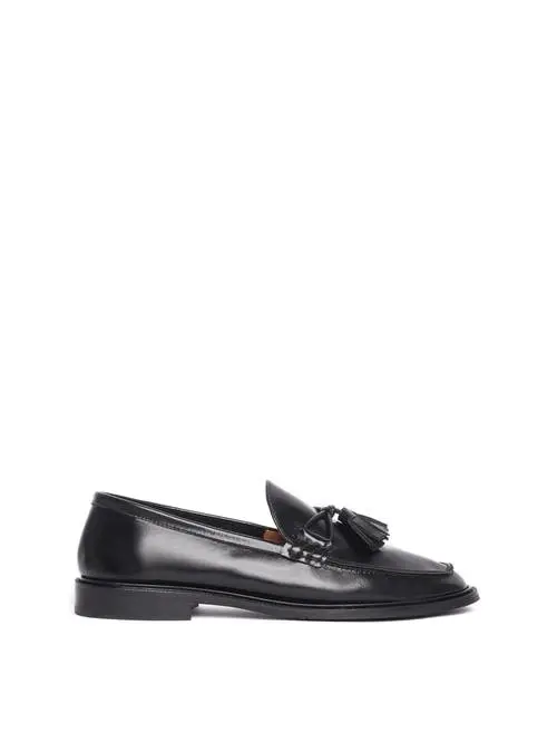 MAGUIRE SHOES Douro Leather Tassel Loafers - Black
