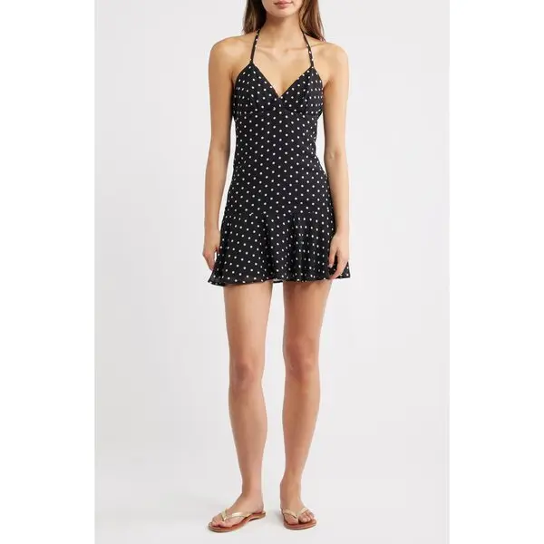 PACSUN Gracie Halter Minidress - Polka Dot