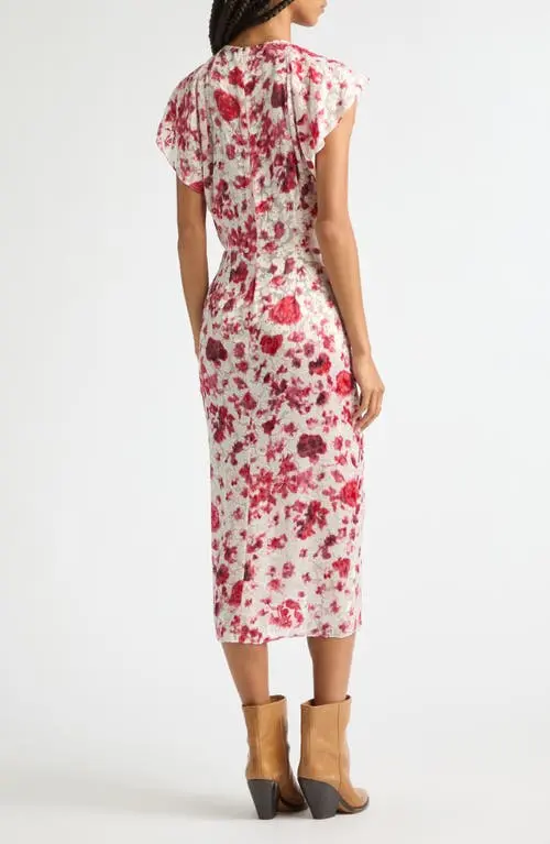 Isabel Marant Étoile Lyndsay Floral Burnout Devoré Georgette Midi Dress