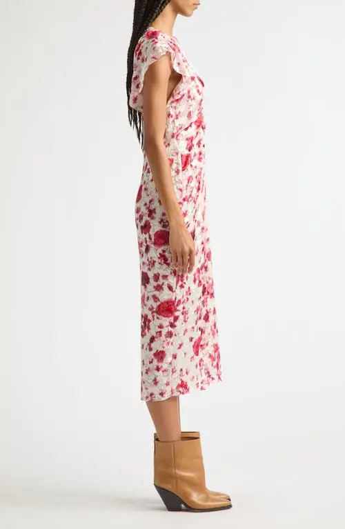 Isabel Marant Étoile Lyndsay Floral Burnout Devoré Georgette Midi Dress