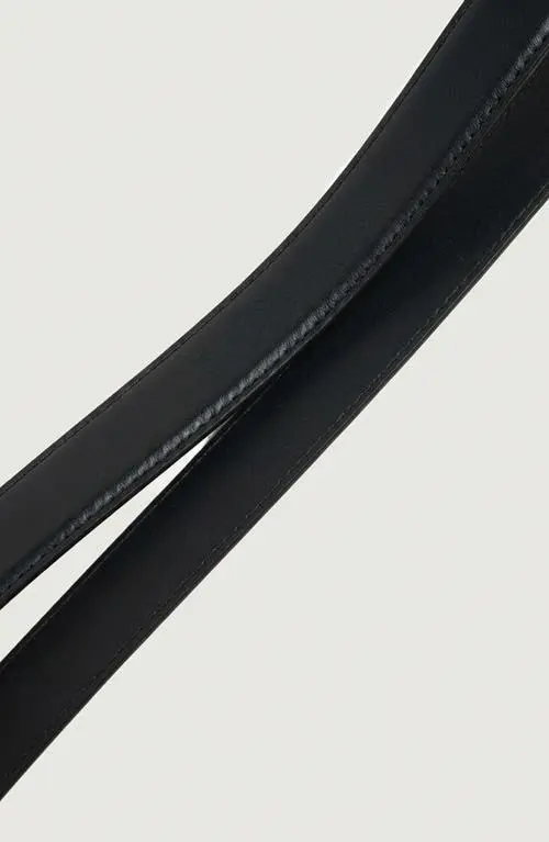 MODENAIRE Engraved Buckle Leather Belt