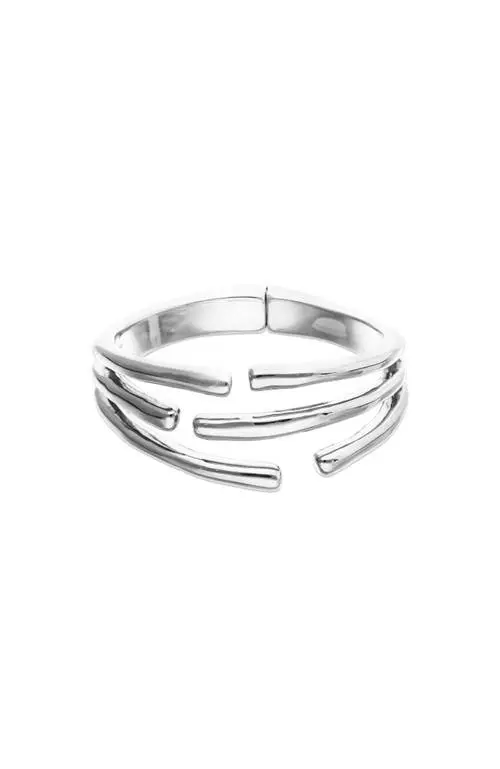 UNODE50 Sterling Plated Tube Bracelet - Silver