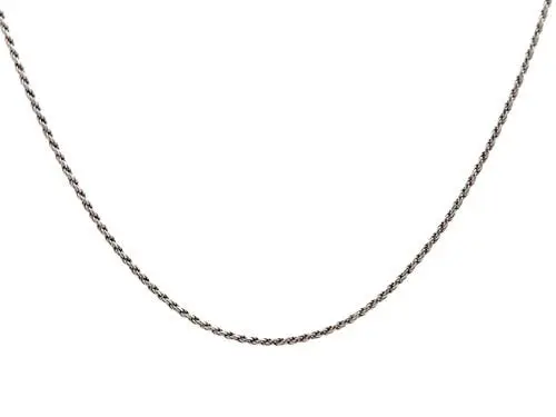 ANCONA JEWELRY Sterling Rope Chain Necklace - Silver