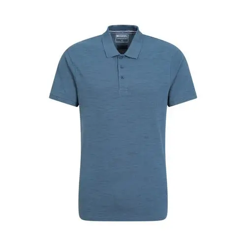 Mountain Warehouse Dawnay Textured Pique Polo Shirt - Blue