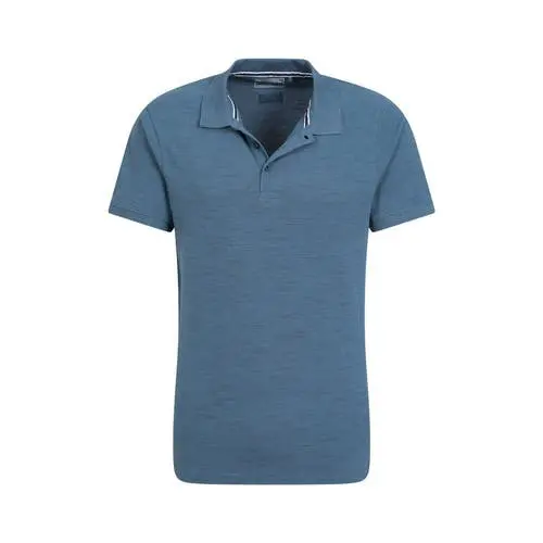 Mountain Warehouse Dawnay Textured Pique Polo Shirt - Blue