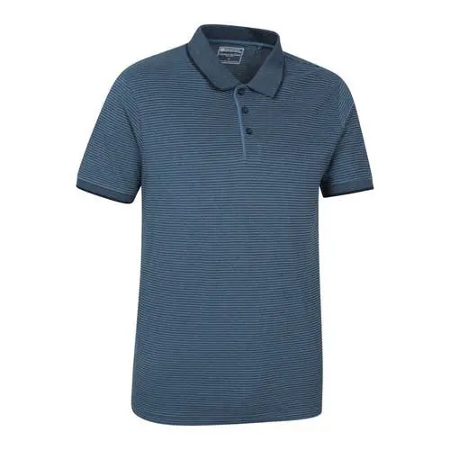 Mountain Warehouse Dawnay Textured Pique Polo Shirt - Dark Blue