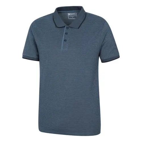 Mountain Warehouse Dawnay Textured Pique Polo Shirt - Dark Blue