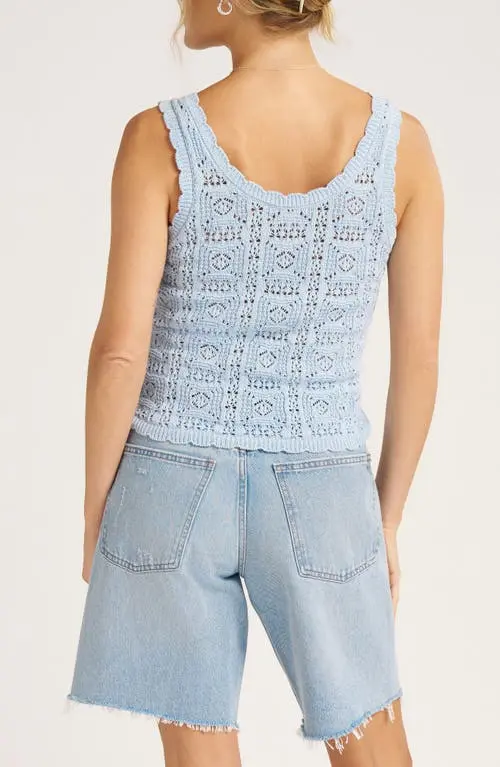 Matty M. Lior Scoop Neck Crochet Tank