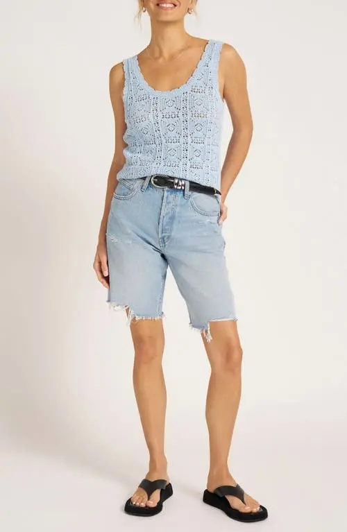 Matty M. Lior Scoop Neck Crochet Tank