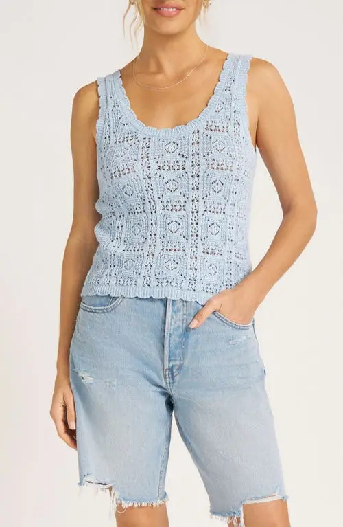 Matty M. Lior Scoop Neck Crochet Tank