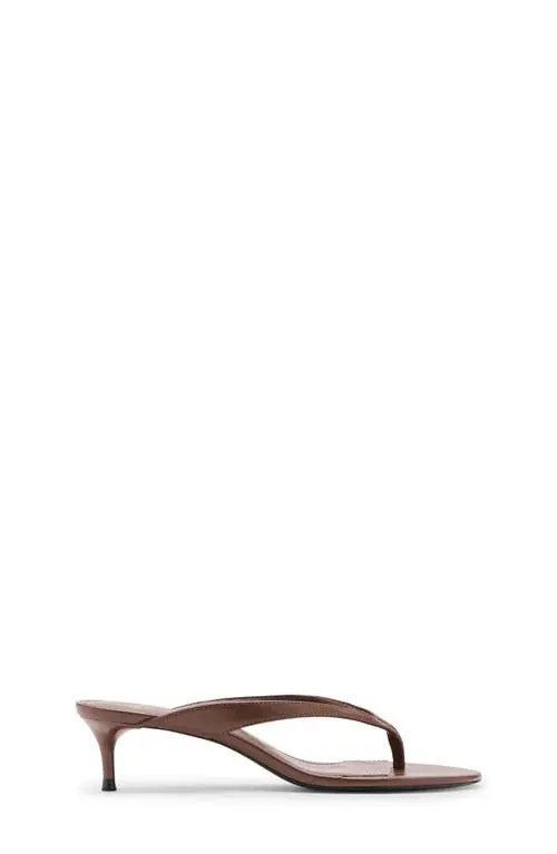 Mango Kitten Heel Thong Sandal
