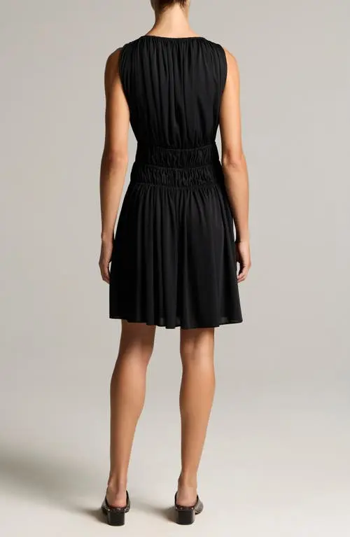 Vince Smocked Waist Minidress