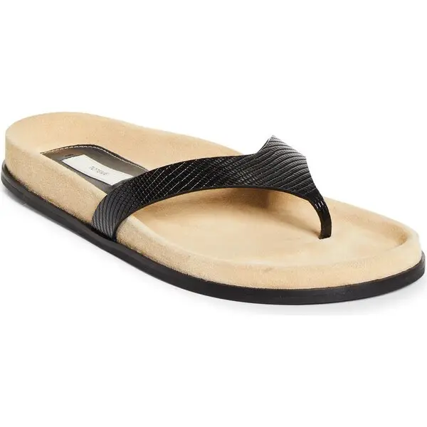 TOTEME Lizard Embossed Flip Flop