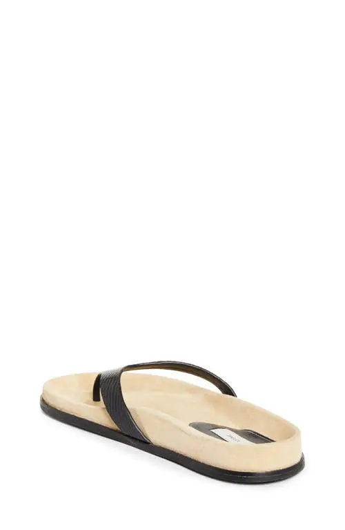TOTEME Lizard Embossed Flip Flop