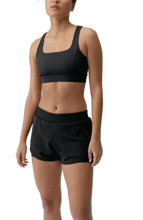 BORN LIVING YOGA Padma 2.0 High-support Performance Sports Top - Black