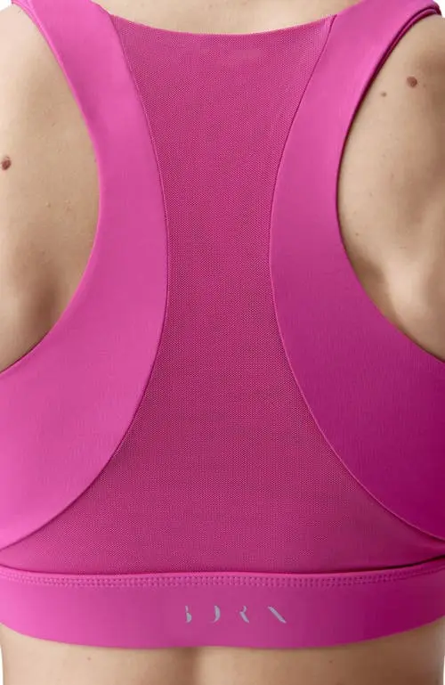 BORN LIVING YOGA Padma 2.0 High-support Performance Sports Top - Fuxia