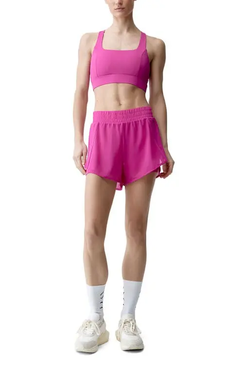 BORN LIVING YOGA Padma 2.0 High-support Performance Sports Top - Fuxia
