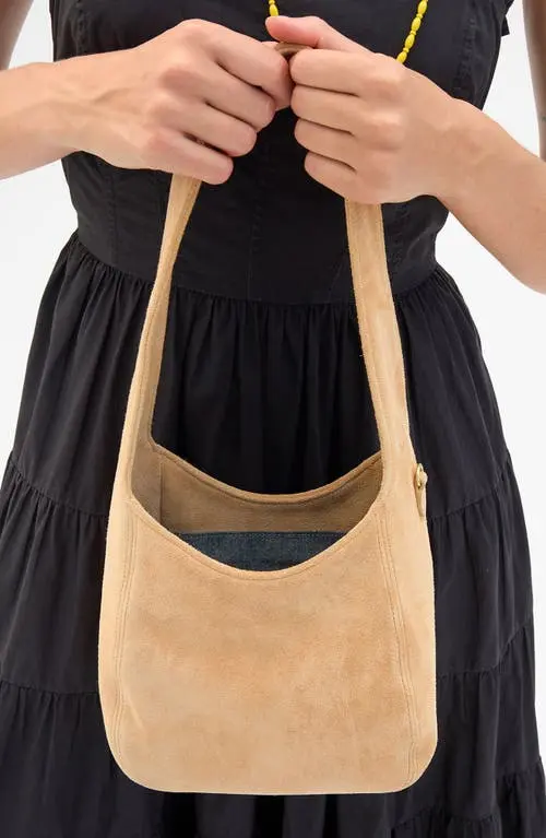 Clare V. Petit Bando Suede Hobo Bag