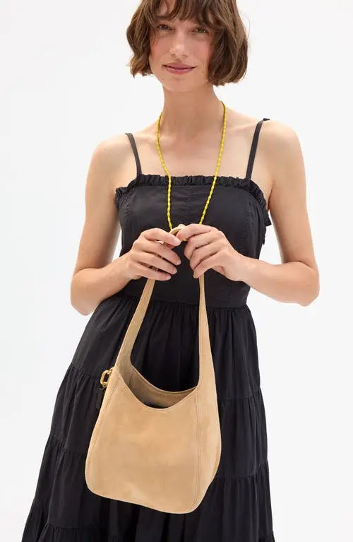 Clare V. Petit Bando Suede Hobo Bag