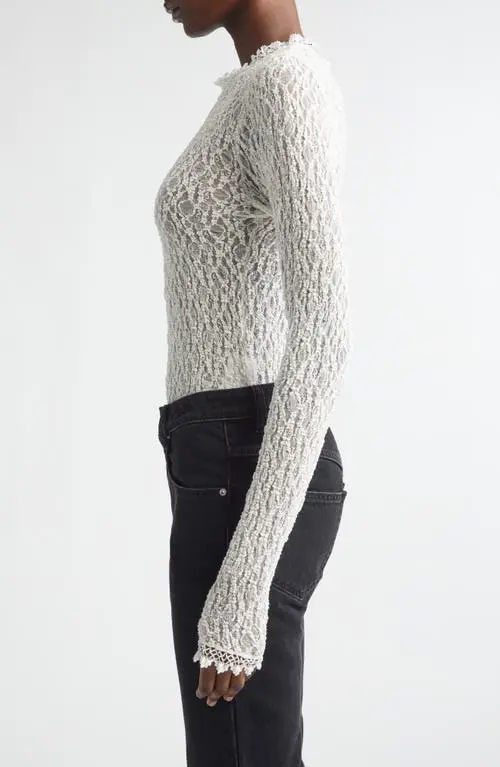 Isabel Marant Étoile Brany Stretch Lace Top - White