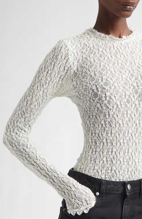 Isabel Marant Étoile Brany Stretch Lace Top - White