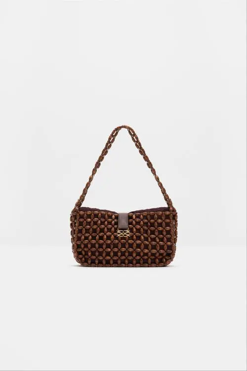 MALINA Elvina Wood Pearl Bag