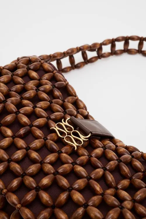 MALINA Elvina Wood Pearl Bag