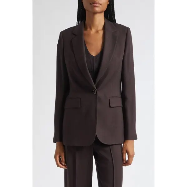 REISS Jodie Single Button Blazer - Grape