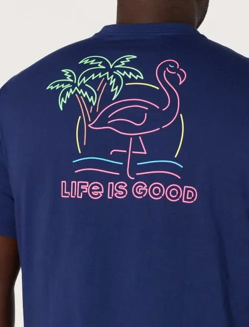 LIFE IS GOOD Big & Tall Flamingo Graphic Tee