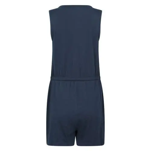 Mountain Warehouse Bahamas Sleeveless V-neck Button-up Playsuit With Drawcord Waist