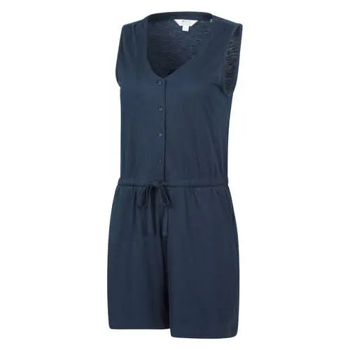 Mountain Warehouse Bahamas Sleeveless V-neck Button-up Playsuit With Drawcord Waist