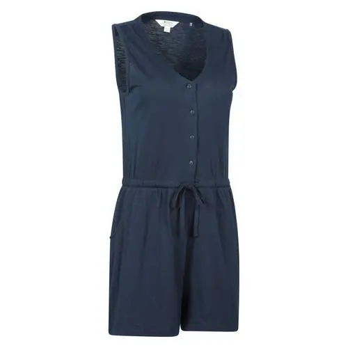 Mountain Warehouse Bahamas Sleeveless V-neck Button-up Playsuit With Drawcord Waist