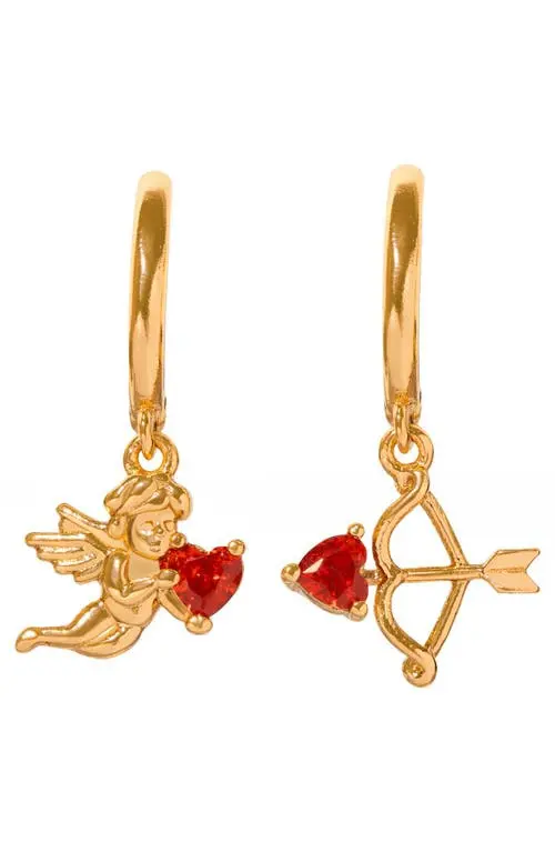 GIRLS CREW Cupids Mismatch Huggie Hoop Drop Earrings