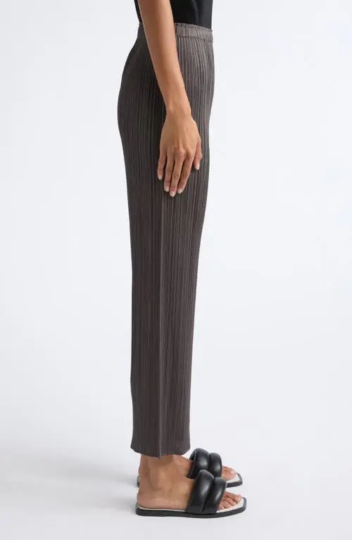 Issey Miyake Pleated Straight Leg Trousers