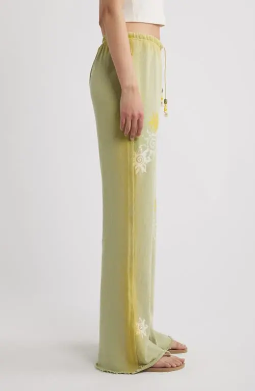 JADED LONDON Appliqué Bootcut Cotton Joggers