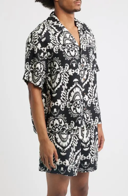 RIZORT Xander Print Camp Shirt
