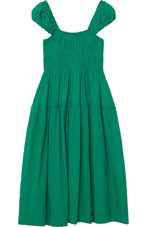 Mint Velvet Cotton Scoop Neck Midi Dress