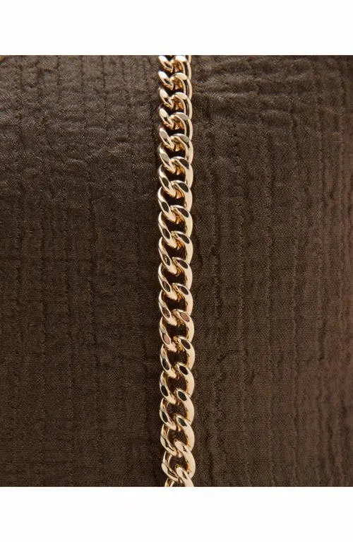 Mango Heidi Knotted Top Handle Bag - Coffee