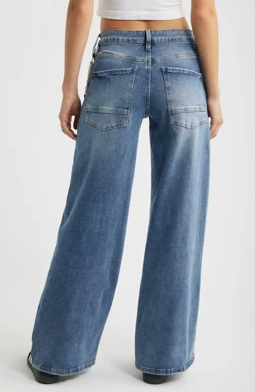 YMI Joey Butterfly Baggy Wide Leg Jeans