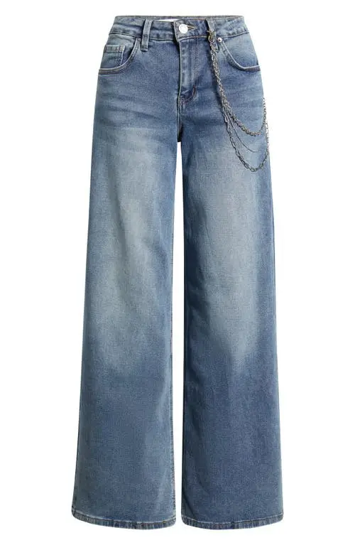 YMI Joey Butterfly Baggy Wide Leg Jeans